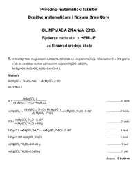 Hemija 2 resenja.pdf | Vežbe' predlog Hemija | Docsity