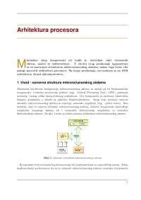 Arhitektura procesora | Ispiti' predlog Arhitektura | Docsity