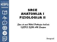 SRCE ANATOMIJA I FIZIOLOGIJA II | Rezime' predlog Anatomija i ...