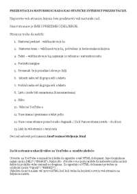 Maturski-rad-html.pdf | Vežbe' predlog Informatika | Docsity