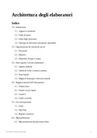 Architettura degli elaboratori | Appunti di Sistemi di Elaborazione ...