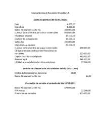 EJERCICIO DE CONTABILIDAD | Ejercicios de Contabilidad | Docsity