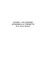 Estimo e valutazione economica | Dispense di Estimo | Docsity