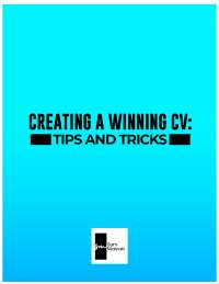 Creating a Winning CV: Tips and Tricks | Study notes Effective CV ...