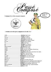Le passé composé exercice grammatical feuille d'exercices | Quizzes ...