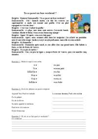 Le passé composé exercice grammatical feuille d'exercices | Quizzes ...