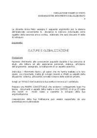 Esempio di traccia tipologia a. | Temi di Scienze Umane | Docsity