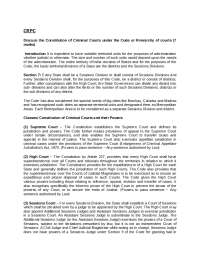 Code of criminal procedure | Summaries Criminal procedure | Docsity