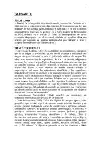 Glosario de terminos | Resúmenes de Arte Moderno | Docsity