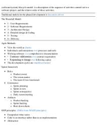 Software engineering: design & architecture | Study notes Software ...