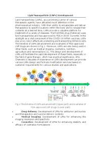 Lipid Nanoparticle (LNPs) Development | Study notes Chemistry | Docsity