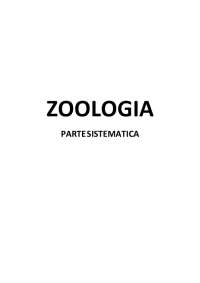 Sbobine di zoologia sistematica - scienze naturali | Sbobinature di Zoologia | Docsity