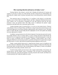 How nursing theorist aid nurses of today's era | Cheat Sheet Nursing ...