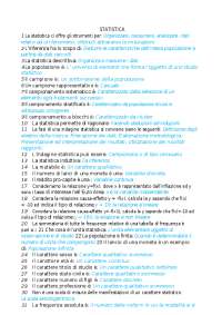 Statistica L-18 Pegaso | Prove d'esame di Statistica | Docsity