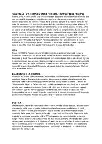 Appunti su Gabriele D'Annunzio, Italo Svevo e Luigi Pirandello | Appunti di Lingue e letterature ...