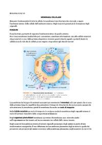 Struttura della membrana cellulare | Sbobinature di Biologia | Docsity