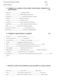 Le temps des verbes en francais/I tempi dei verbi/verb tenses ...