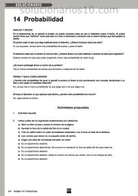 Tema 14 Matemáticas SM 3º ESO solucionario | Ejercicios de Matemáticas | Docsity