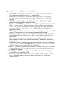 Riassunto argomenti principali di JAVA | Schemi e mappe concettuali di Fondamenti di informatica ...