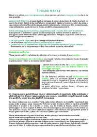 STORIA DELL'ARTE - Eduard Manet | Appunti di Elementi di storia dell ...