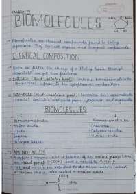 This is a long form note for the chapter biomolecules of class 11h ...