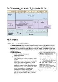 Resumen del arte romanico gotico y renacimiento | Resúmenes de Historia del Arte | Docsity