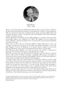 John dewey - principi pedagogici | Schemi e mappe concettuali di ...