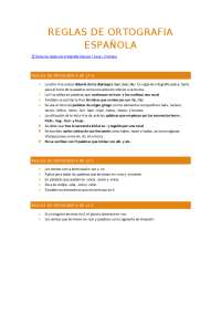 Reglas basicas de la ortografia española | Ejercicios de Tecnologías de la Información y la ...