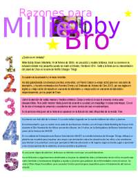 Un pequeño resumen de millie y su vida, resumen | Resúmenes de ...