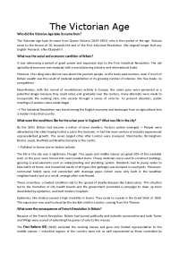 The Victorian Age, the novel and the late Victorian period | Tesine di ...