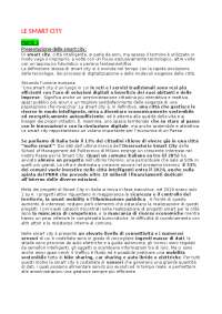 Le smart city - file word | Schemi e mappe concettuali di Informatica per la ricerca sociale ...