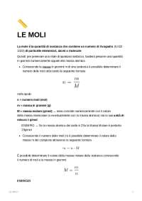 Le moli chimica analitica | Appunti di Chimica | Docsity