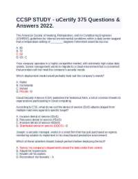 CCSP STUDY - uCertify 375 Questions & Answers 2022. | Exams Business ...