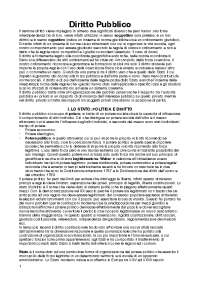 Riassunto manuale diritto pubblico | Schemi e mappe concettuali di Istituzioni di Diritto ...