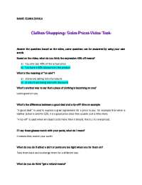 Ingles week 4 module 4 | Ejercicios de Idioma Inglés | Docsity