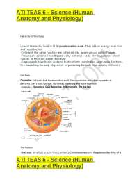 ATI TEAS 6 - Science (Human Anatomy and Physiology) | Exams Nursing ...