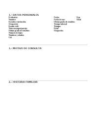 HISTORIA CLÍNICA PSICÓLOGIA | Guías, Proyectos, Investigaciones de ...