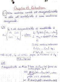 Diagonalisation/Trigonalisation cour résumé | Lectures Mathématiques | Docsity