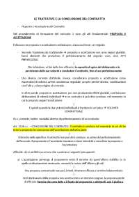 Cap.XXVI Le Trattative e la Conclusione del Contratto | Sintesi del ...