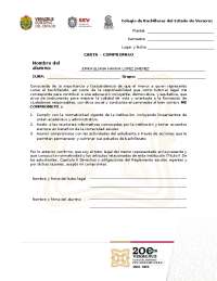 CARTA COMPROMISO PREPARATORIA | Ejercicios de Derecho | Docsity