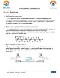 Data communication Questions (Assignment/Exercise) | Assignments Data Communication Systems and ...