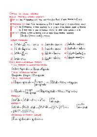 Schema riassuntivo sul calcolo integrale (integrale indefinito ...