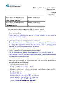 Práctica de Laboratorio L7 | Ejercicios de Química | Docsity