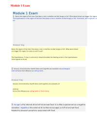 BIOD 121 Module 1 Exam/BIOD 121 Module 1 Exam | Exams Health sciences ...