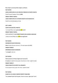 Past simple e present perfect simple a confronto | Appunti di Inglese | Docsity