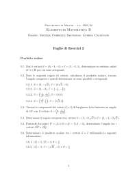 Esercizi e soluzioni | Esercizi di Matematica Generale | Docsity