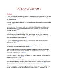 Divina Commedia: Inferno II canto | Appunti di Italiano | Docsity