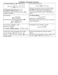 Prove d’esame matematica generale | Prove d'esame di Matematica Generale | Docsity