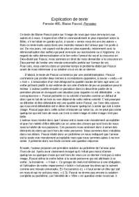 Explication de texte: Pascal, "Pensées" - Fragment 485 | Examens ...