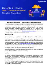 Benefits of Having SBC Communication Service Providers | Essays (high ...